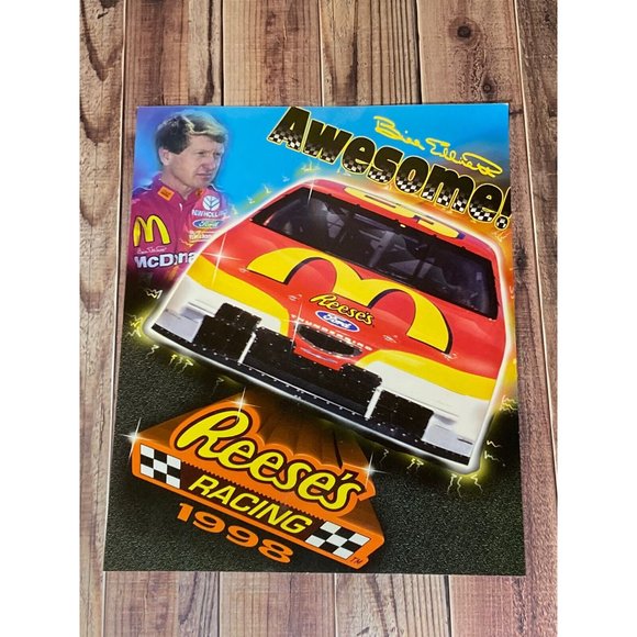 Nascar | Wall Decor | Bill Elliott Nascar Mcdonalds Reeses 998 Mini ...